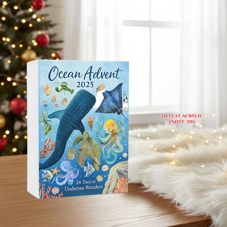 Animals Sea Glass Advent Calendar 2025, 24 Day Countdown, Christmas ...