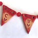 Cwtch Mini Ceramic Bunting With Buttons. Made in Wales, UK. Free UK P&P ...