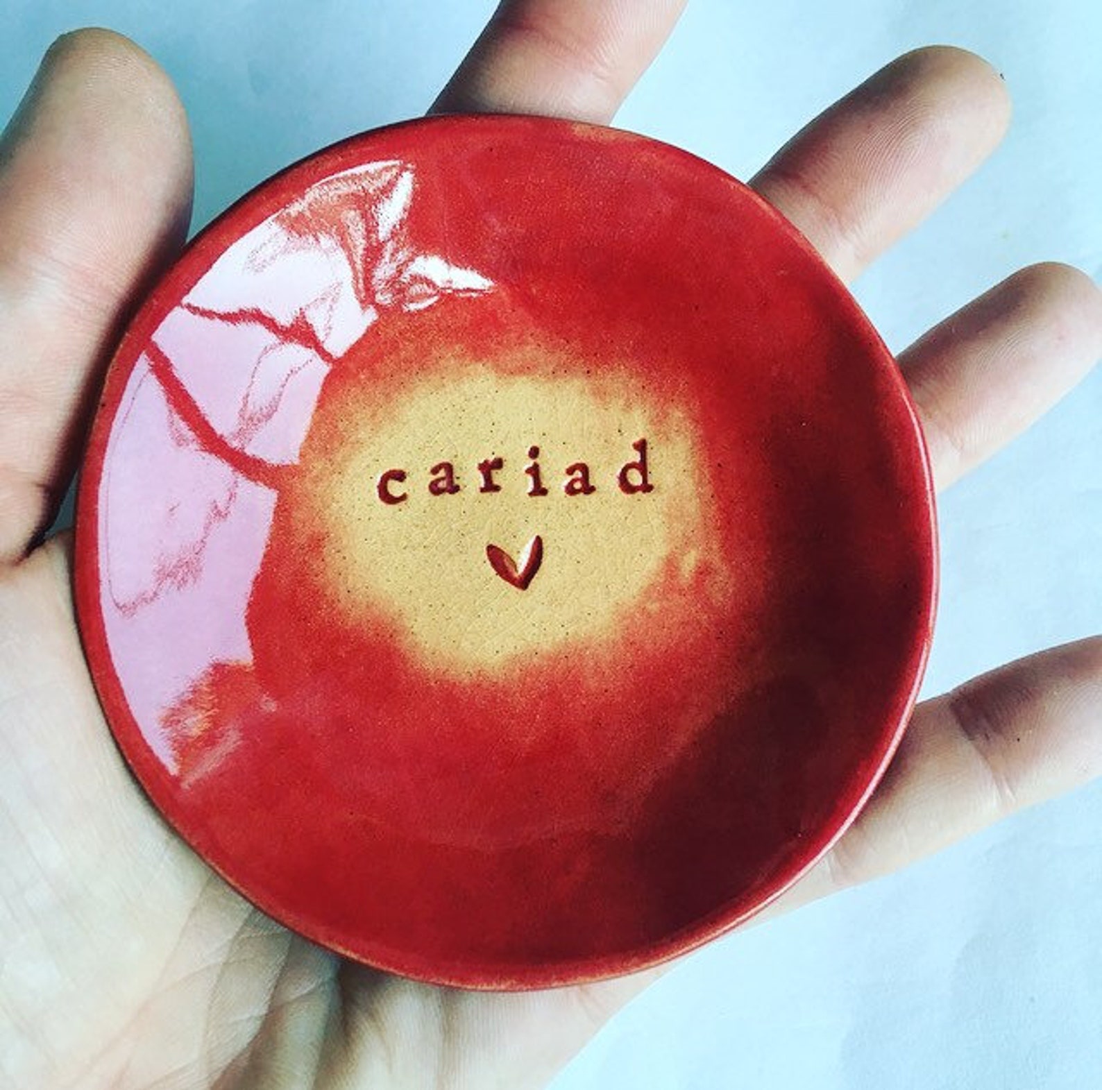 Cariad Jewellery Dish / Ring-bearer Dish. Made in Wales UK. - Etsy UK