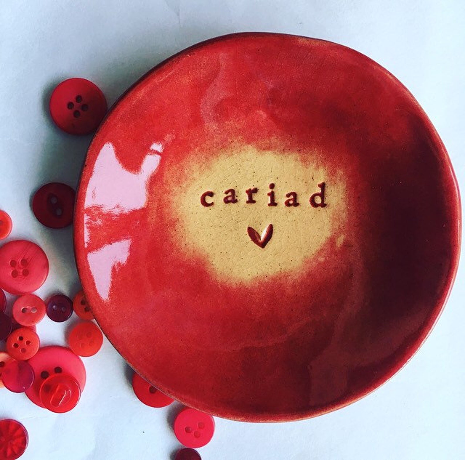 Cariad Jewellery Dish / Ring-bearer Dish. Made in Wales UK. - Etsy UK