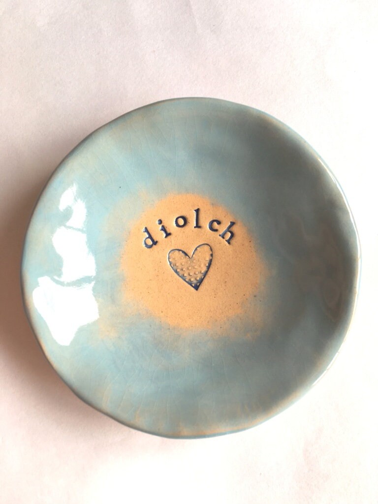Diolch (thank you in Welsh) little dish