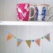 Cwtch Mini Ceramic Bunting With Buttons. Made in Wales, UK. Free UK P&P ...
