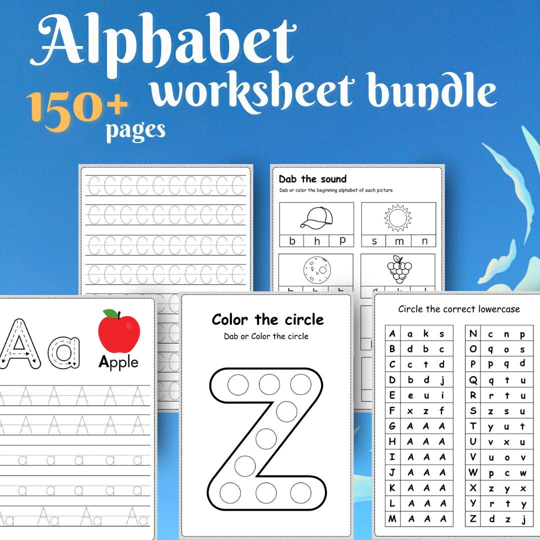 Alphabet Worksheets for Kids | Preschool & Kindergarten Printables ...