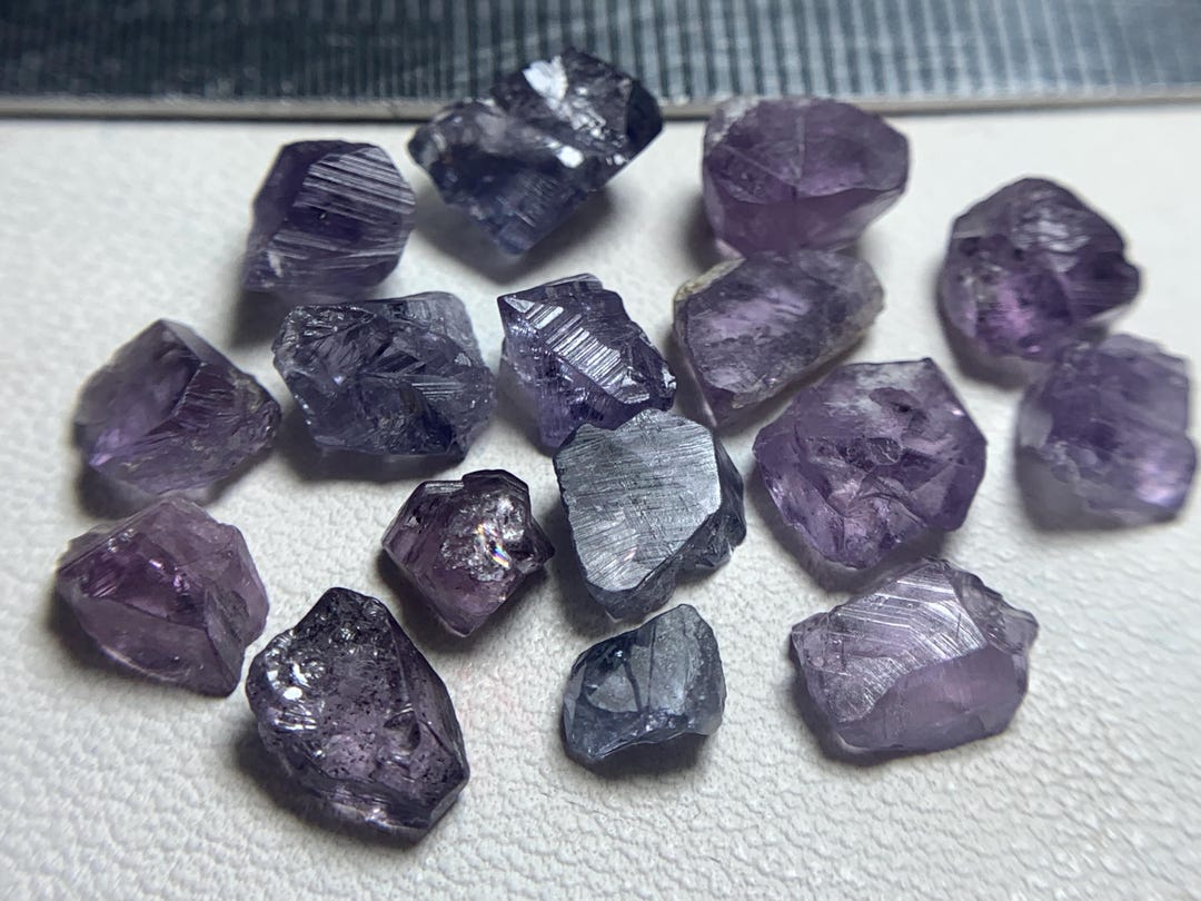 28.05 Crt’s Beautiful & Gorgeous Purple Levander Spinel Rough Lot From ...