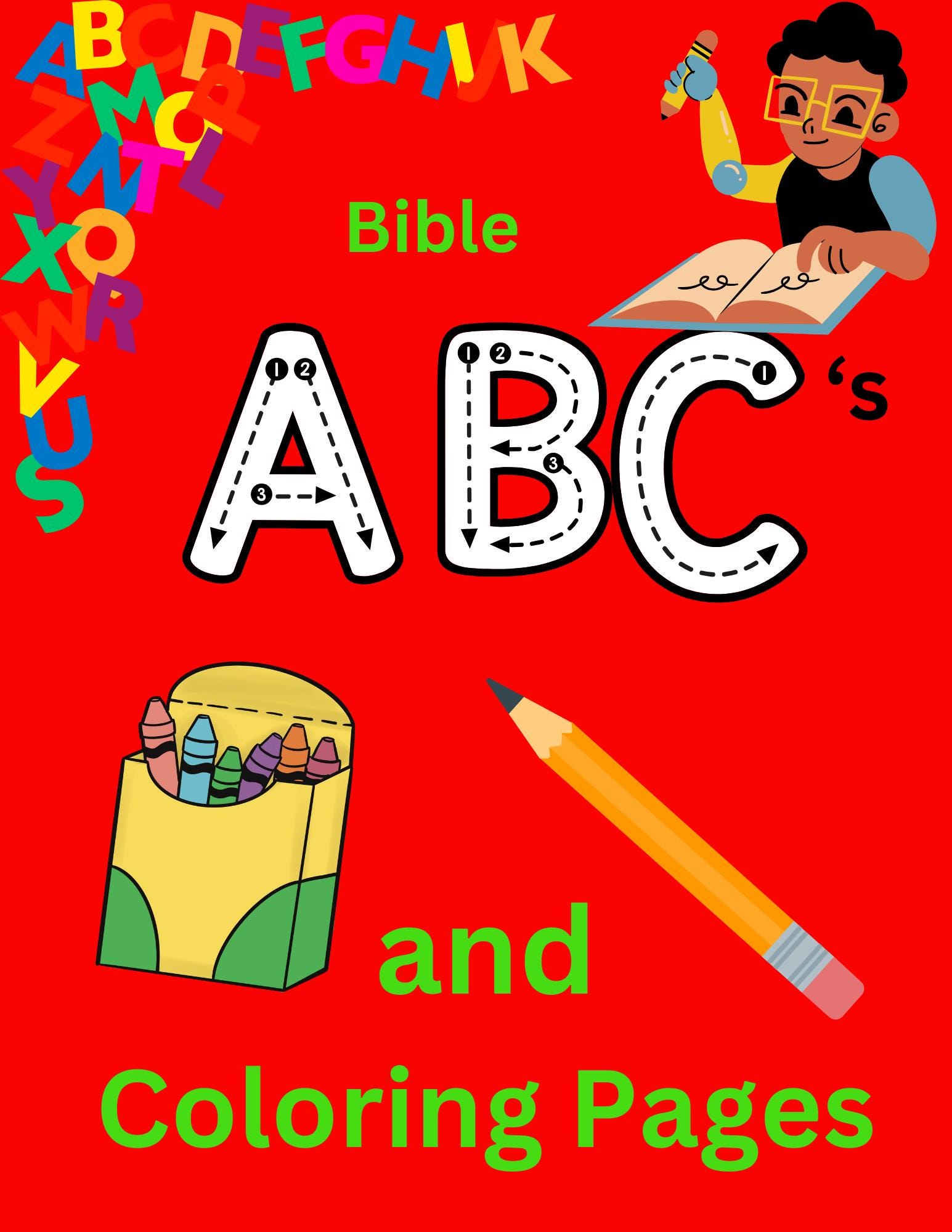 Bible Abc’s Coloring Book Digital Download Sunday School Coloring Books ...