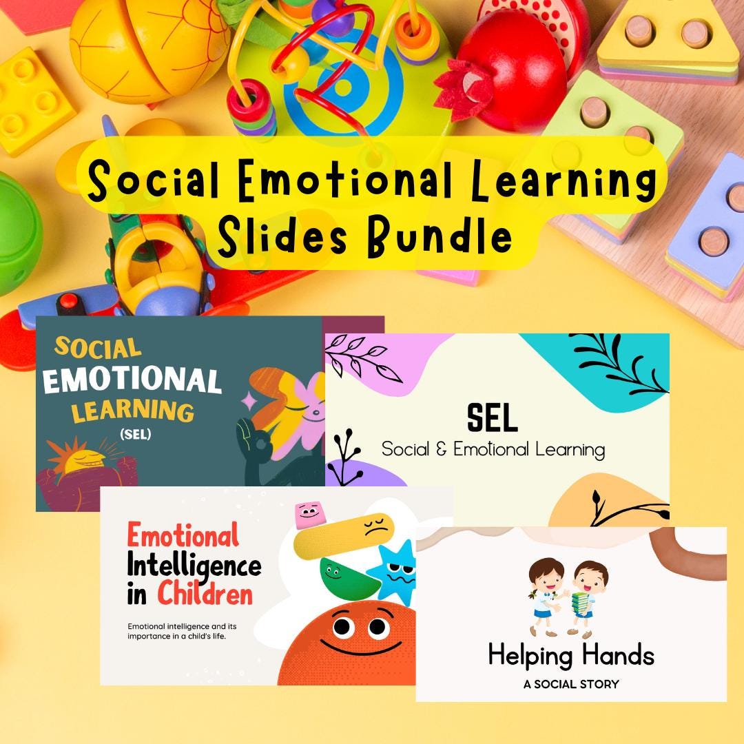 Social Emotional Learning Slides Bundle | Emotions, SEL, Kids Yoga, Ice ...