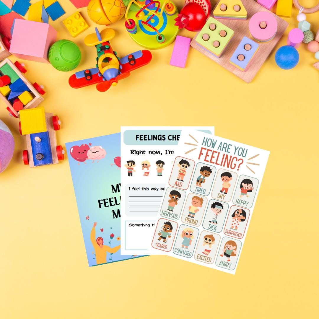 Feelings Map for Kids | Emotional Regulation Printable Worksheets ...