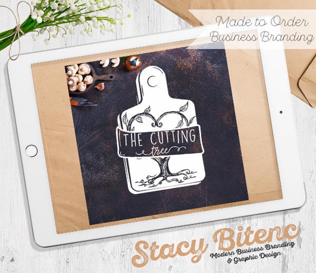 Cutting Board Logo, Cutting Board, Cooking Logo, Cooking Etsy Shop ...