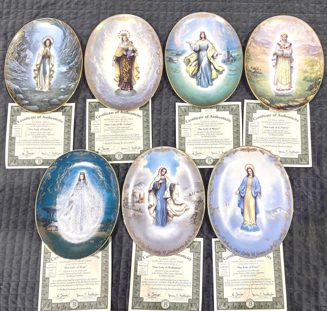 Our Lady Collector Plate: Hector Garrido Bradford Exchange, 1994 (COA ...