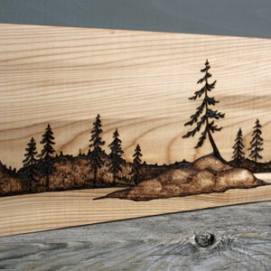 The Island Original Woodburning Art on Salvaged Wood | Etsy