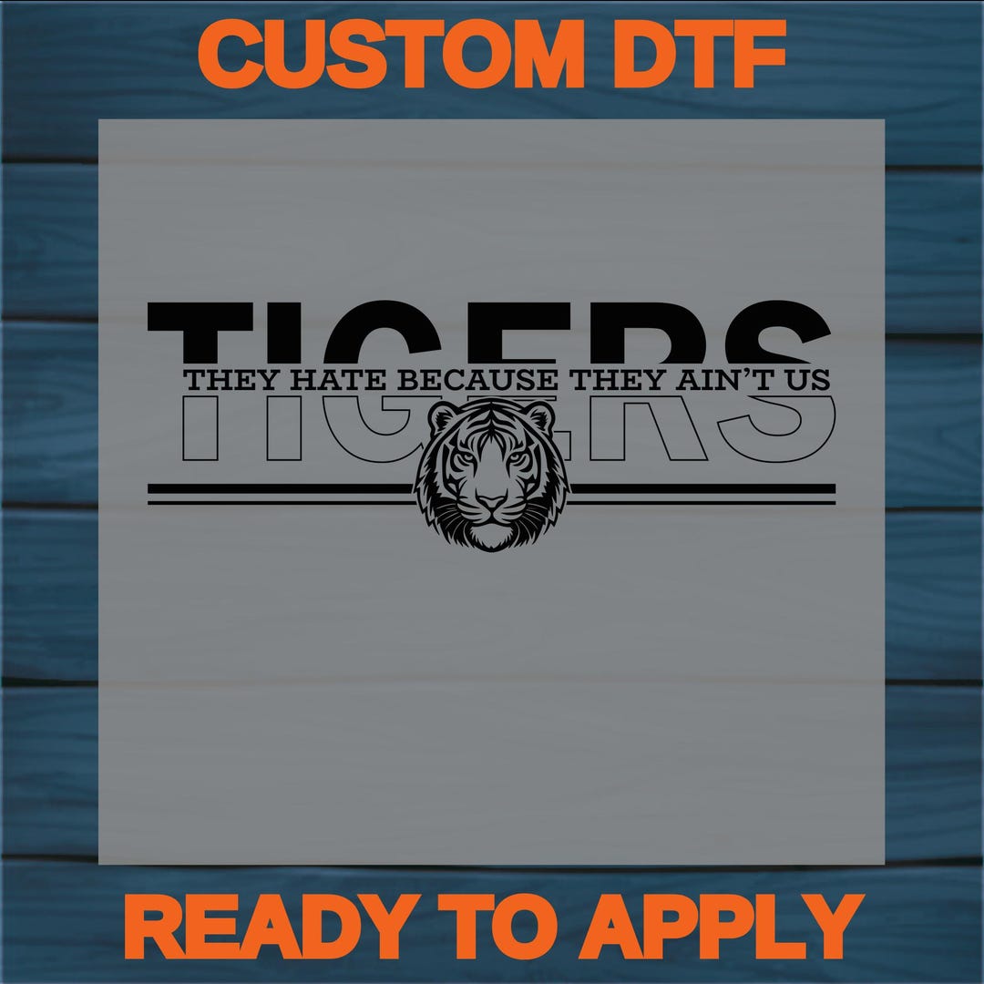 Motivational Tiger DTF Transfer: Team Spirit Iron-on for Game Day - Etsy