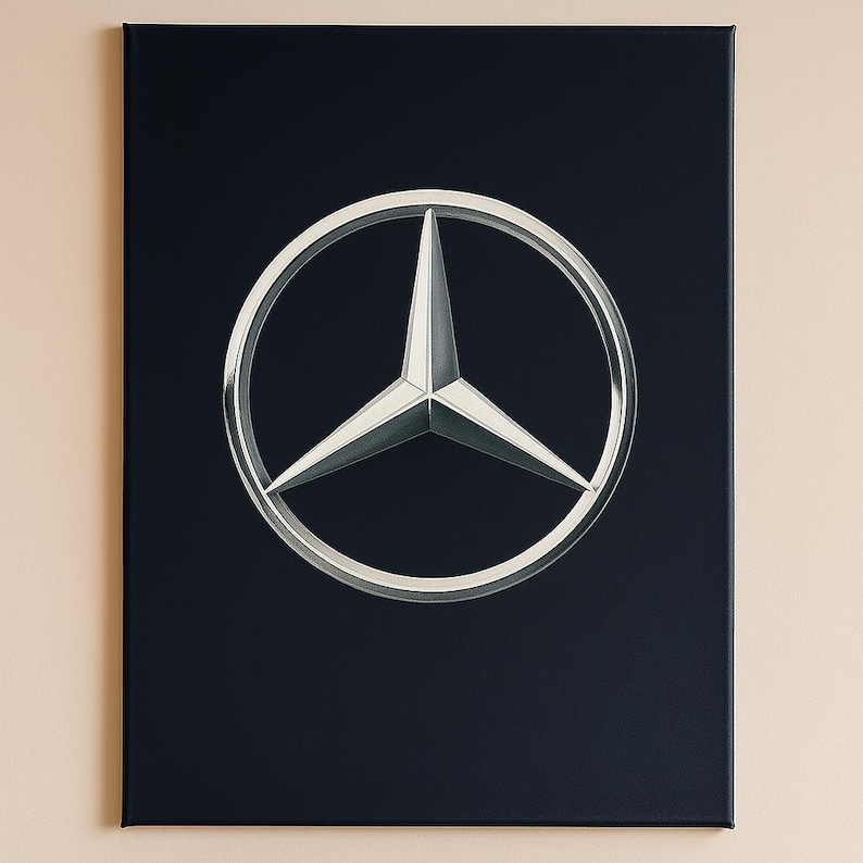 F1 Mercedes Logo Painting - Etsy