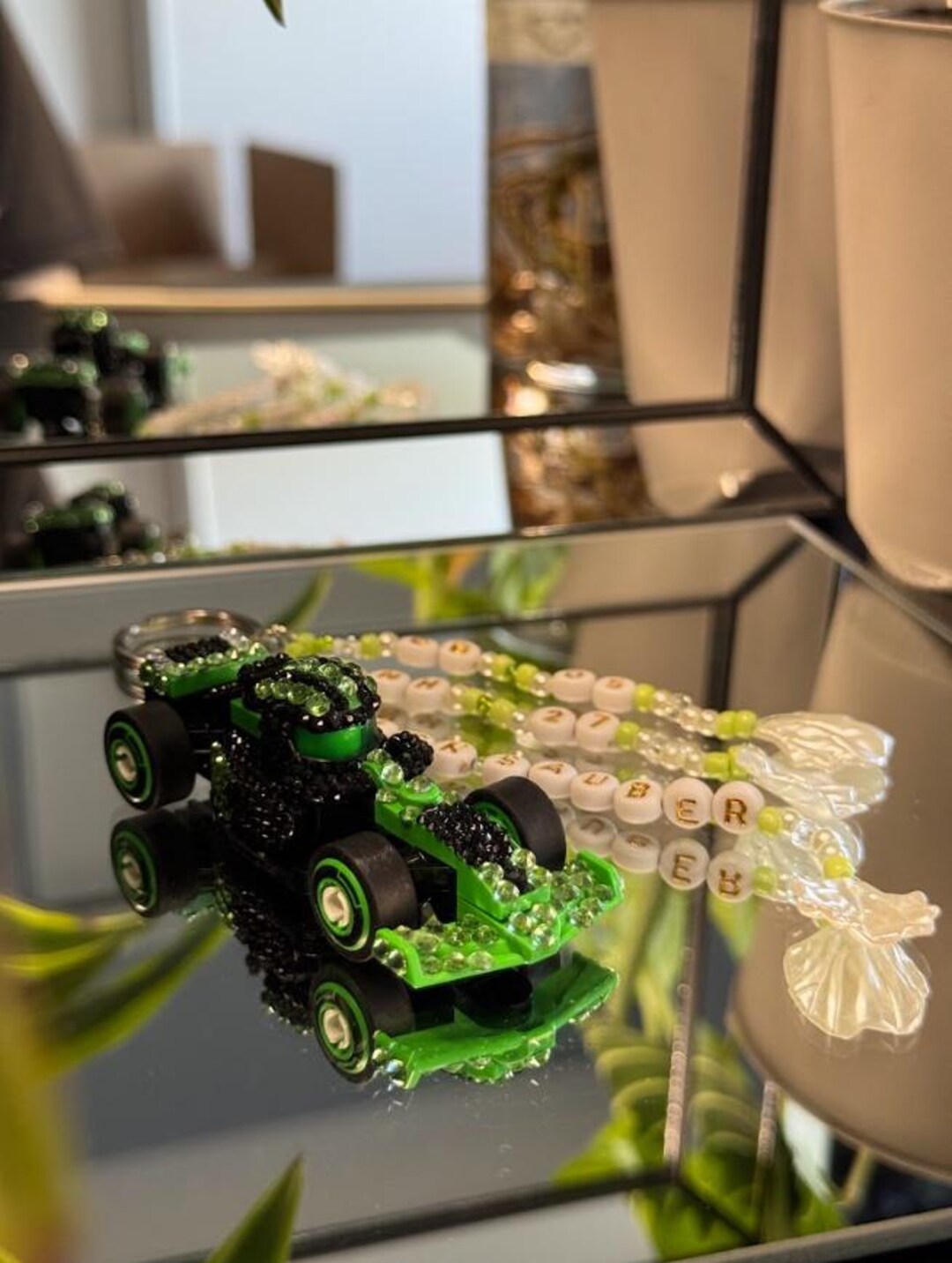 F1 LEGO Stake Bejeweled Keychain - Etsy