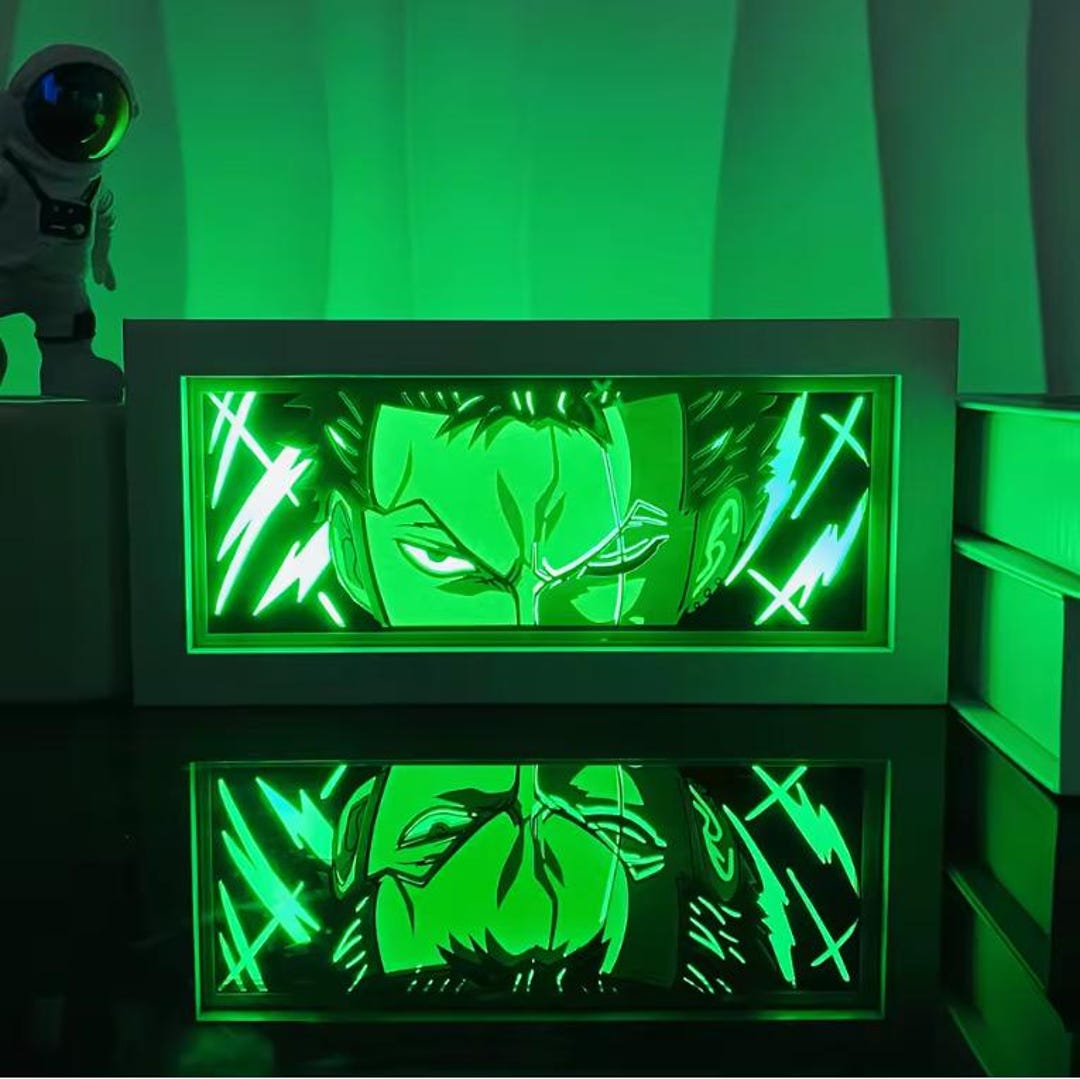 One Piece Zoro Light Box | RGB Anime Night Light - Etsy Canada