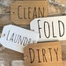 Double Sided Clean/dirty Laundry Tag | Etsy