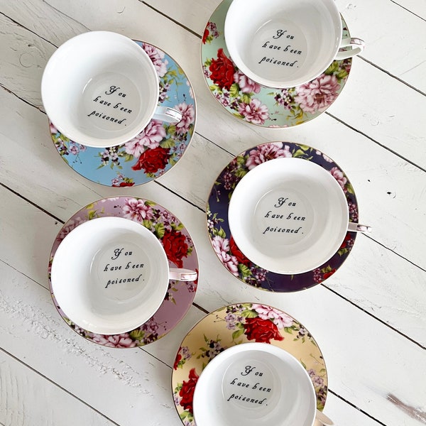 Youve Been Poisoned Tea Cup Set - Etsy