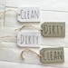 Double Sided Clean/dirty Laundry Tag - Etsy