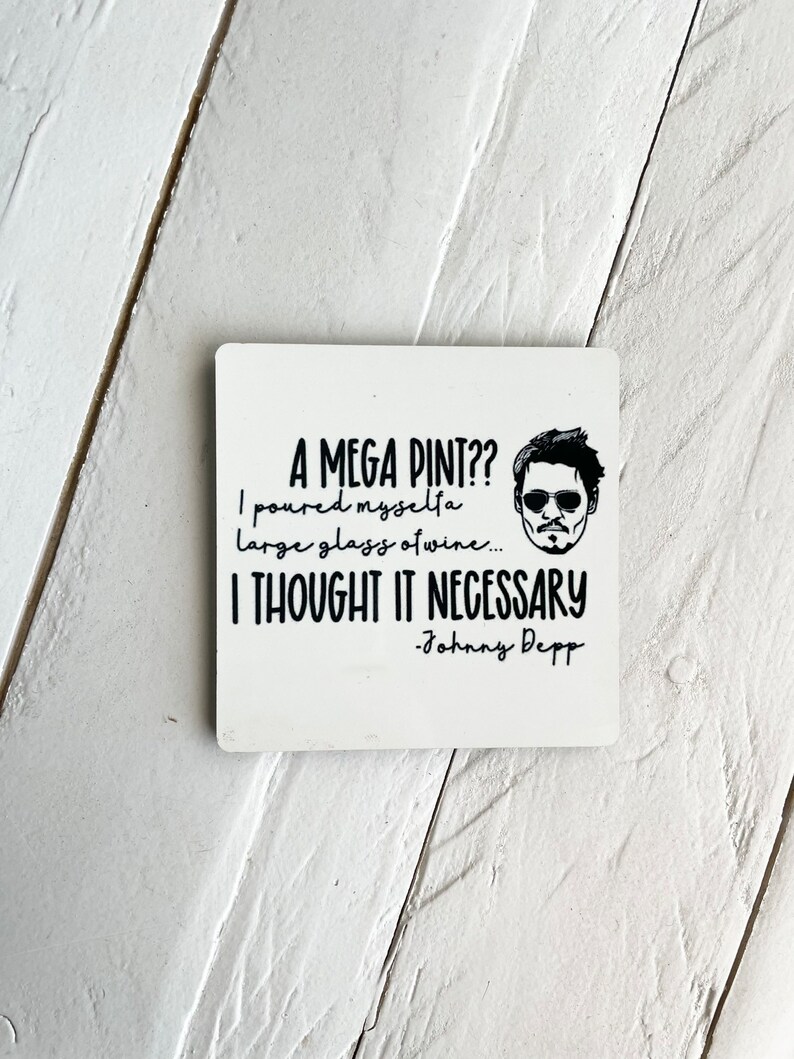 A Mega Pint, Johnny Depp Quote, 12oz Stainless Steel Wine Travel ...