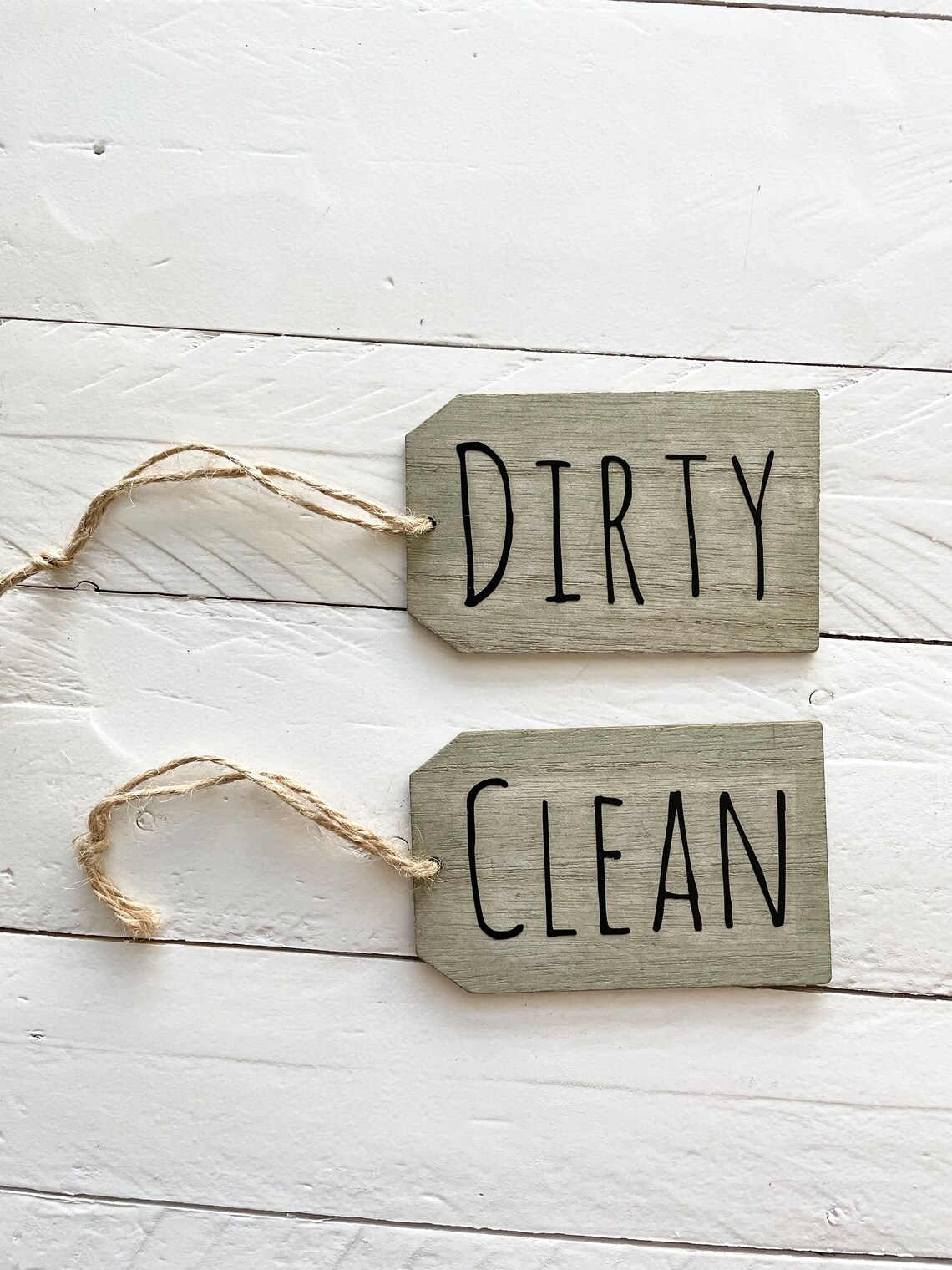 Double Sided Clean/dirty Laundry Tag - Etsy