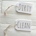 Double Sided Clean/dirty Laundry Tag - Etsy