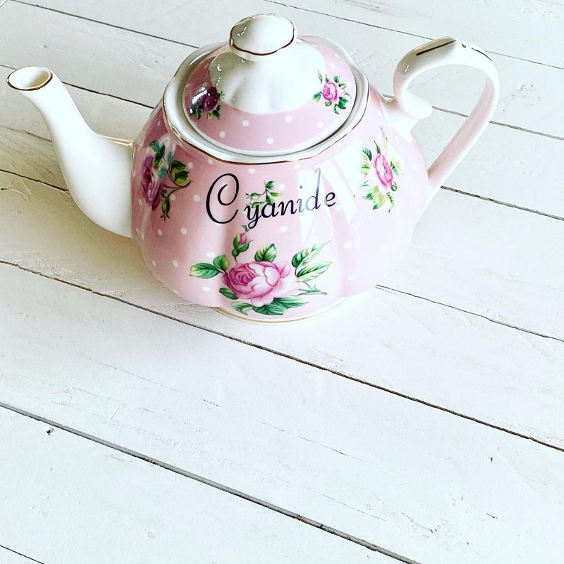 You've Been Poisoned Tea Set Includes Cyanide Teapot | Etsy