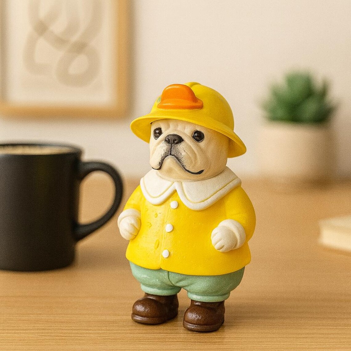 Handmade French Bulldog Figurine • Ceramic Frenchie Statue • Desk ...