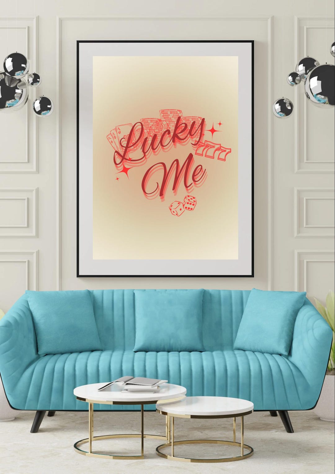 Lucky Me Poster A3| Instant Download- Printable Wall Art – Customizable ...