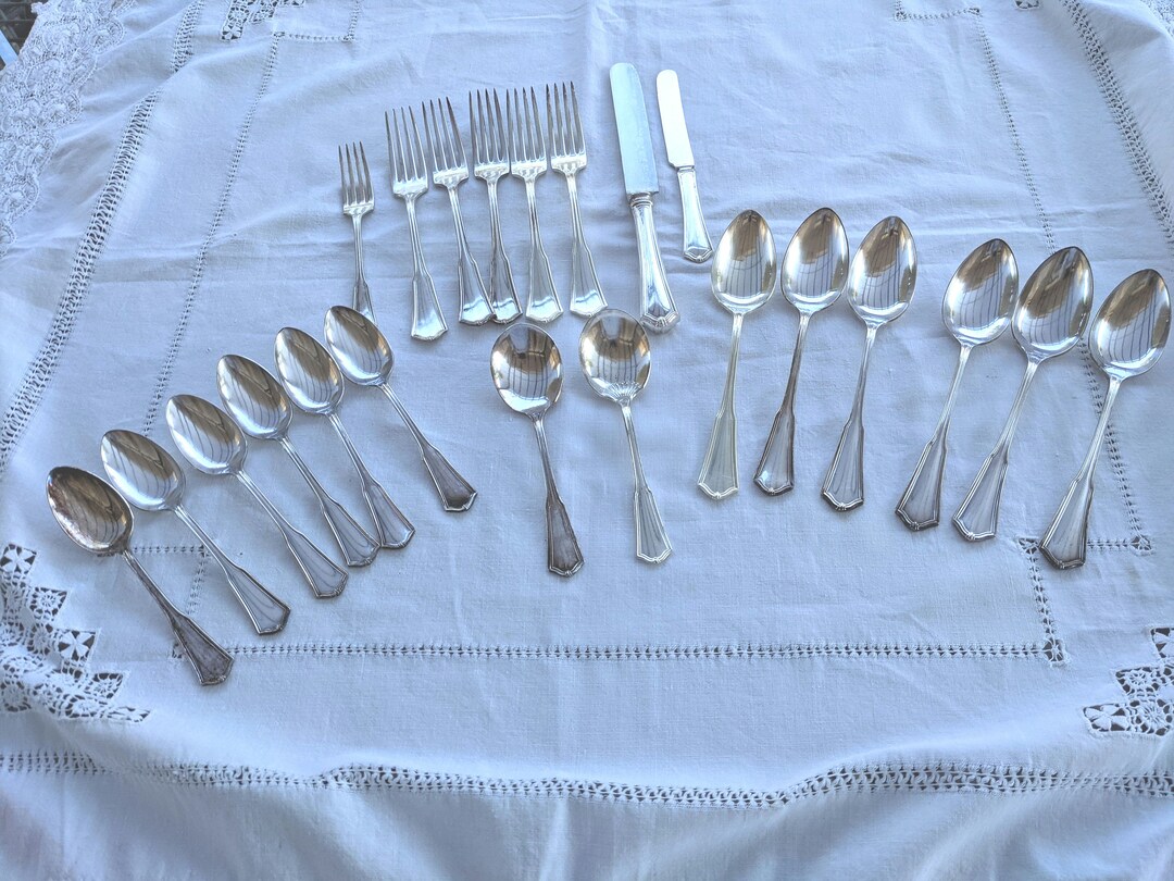 Antique Lot of Oneida Community Reliance Plate "exeter" Silverplate ...