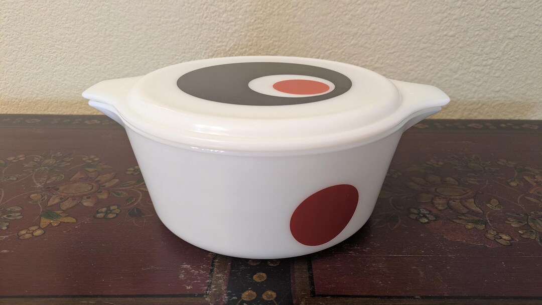 Vintage Pyrex Moon Deco Casserole Dish With Lid 1971 - Etsy