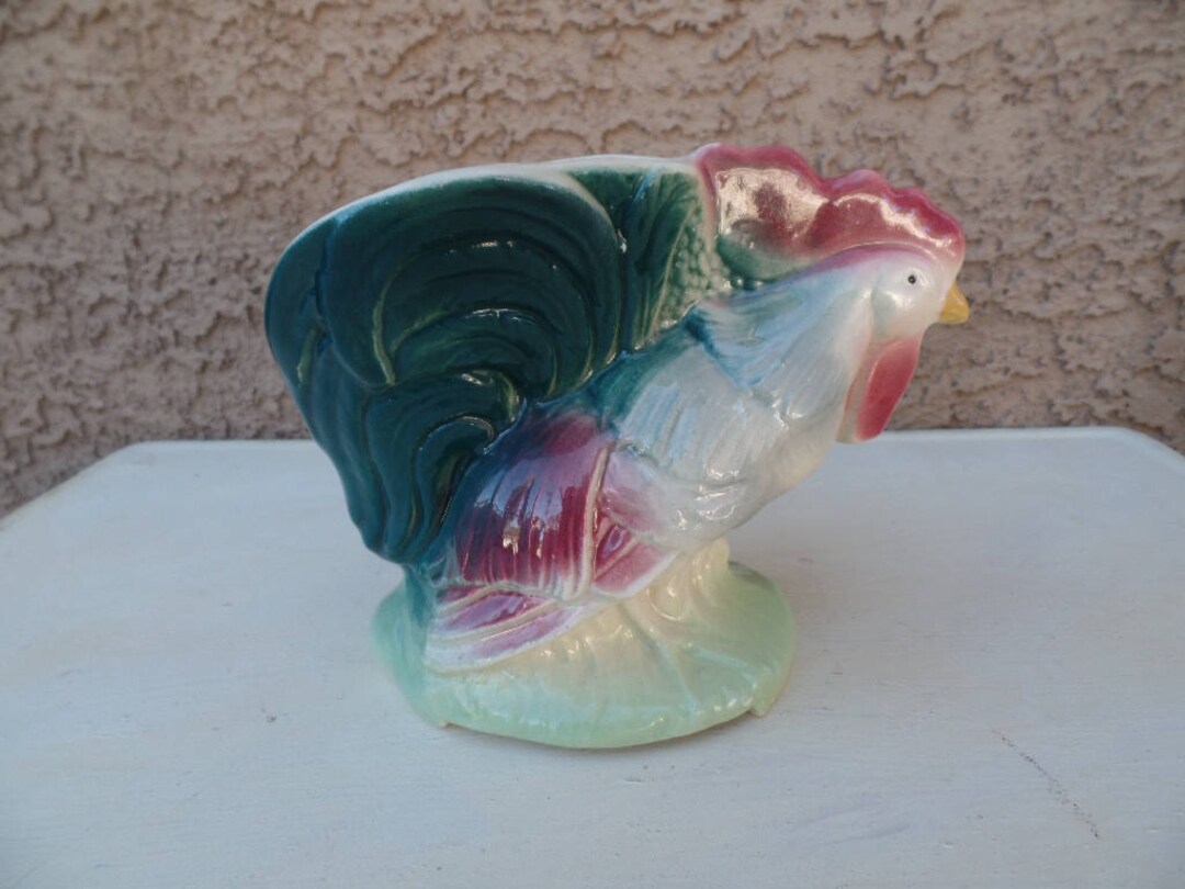 Vintage Rooster Succulents Primitive Planter - Etsy