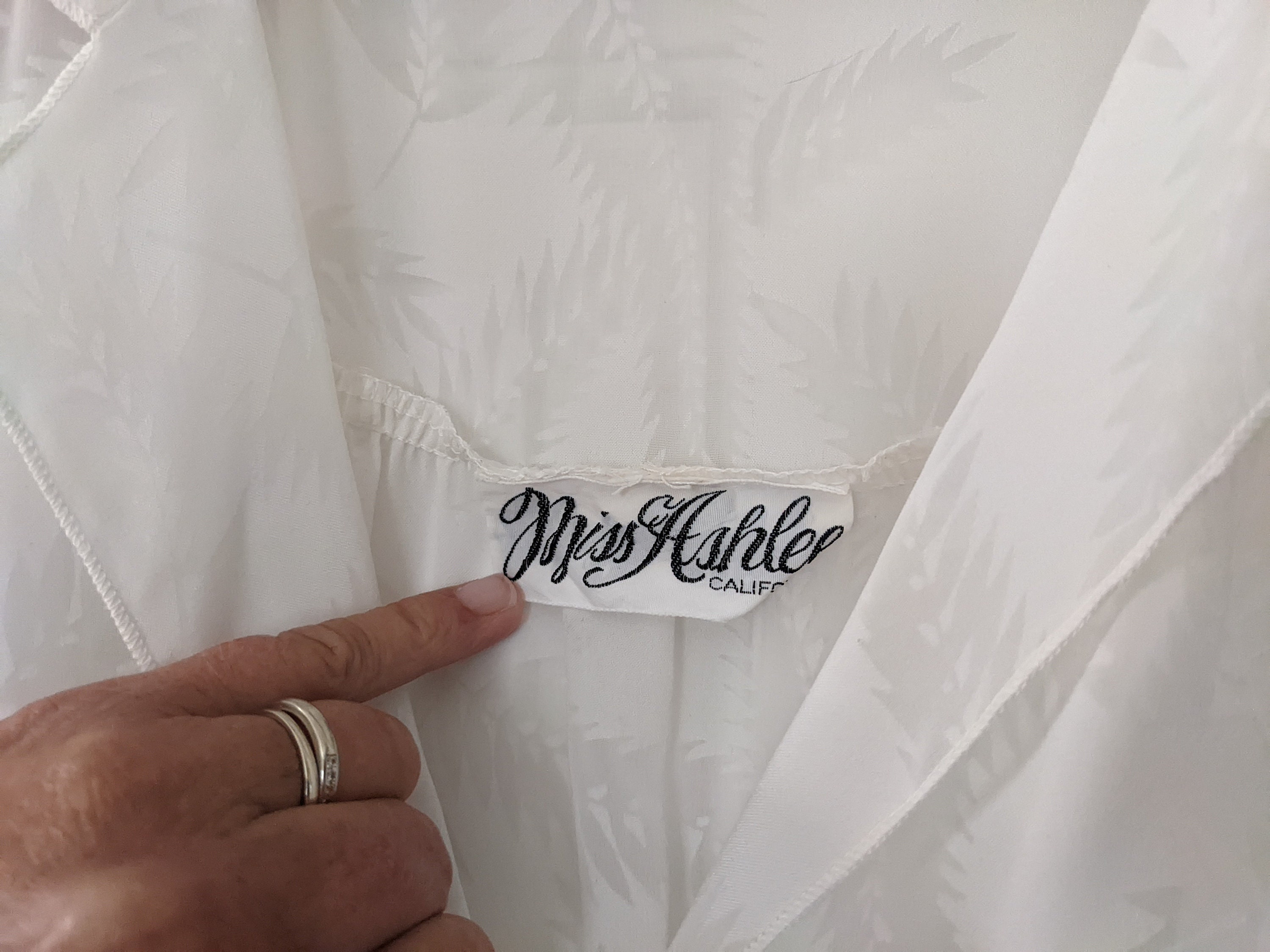 Miss Ashlee California Vintage Sheer White Dress Size 10-12 - Etsy