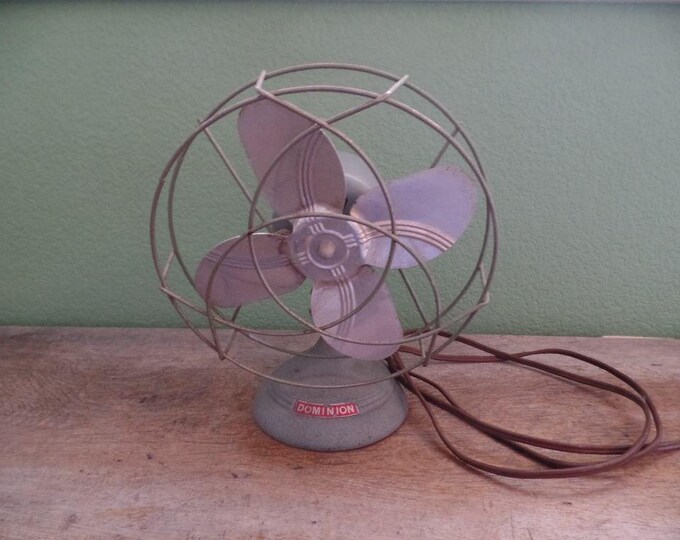 Vintage Industrial Dominion #5197 Heavy Duty Metal Desk Fan - Etsy