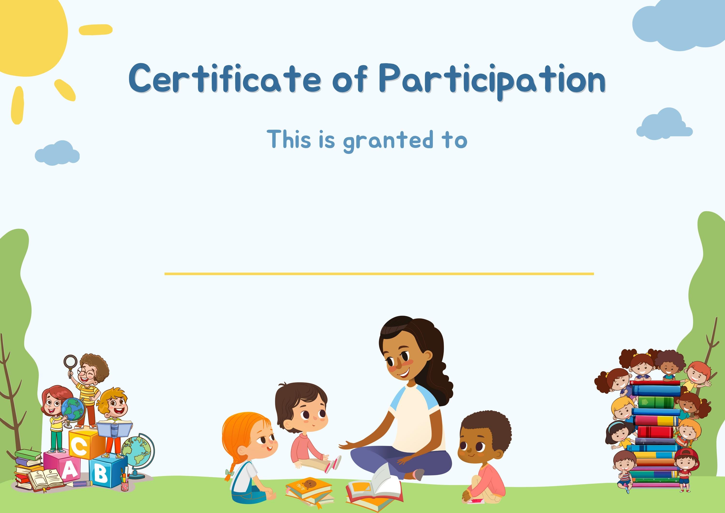 Printable Kids Certificates | Graduation, Achievement & Participation ...