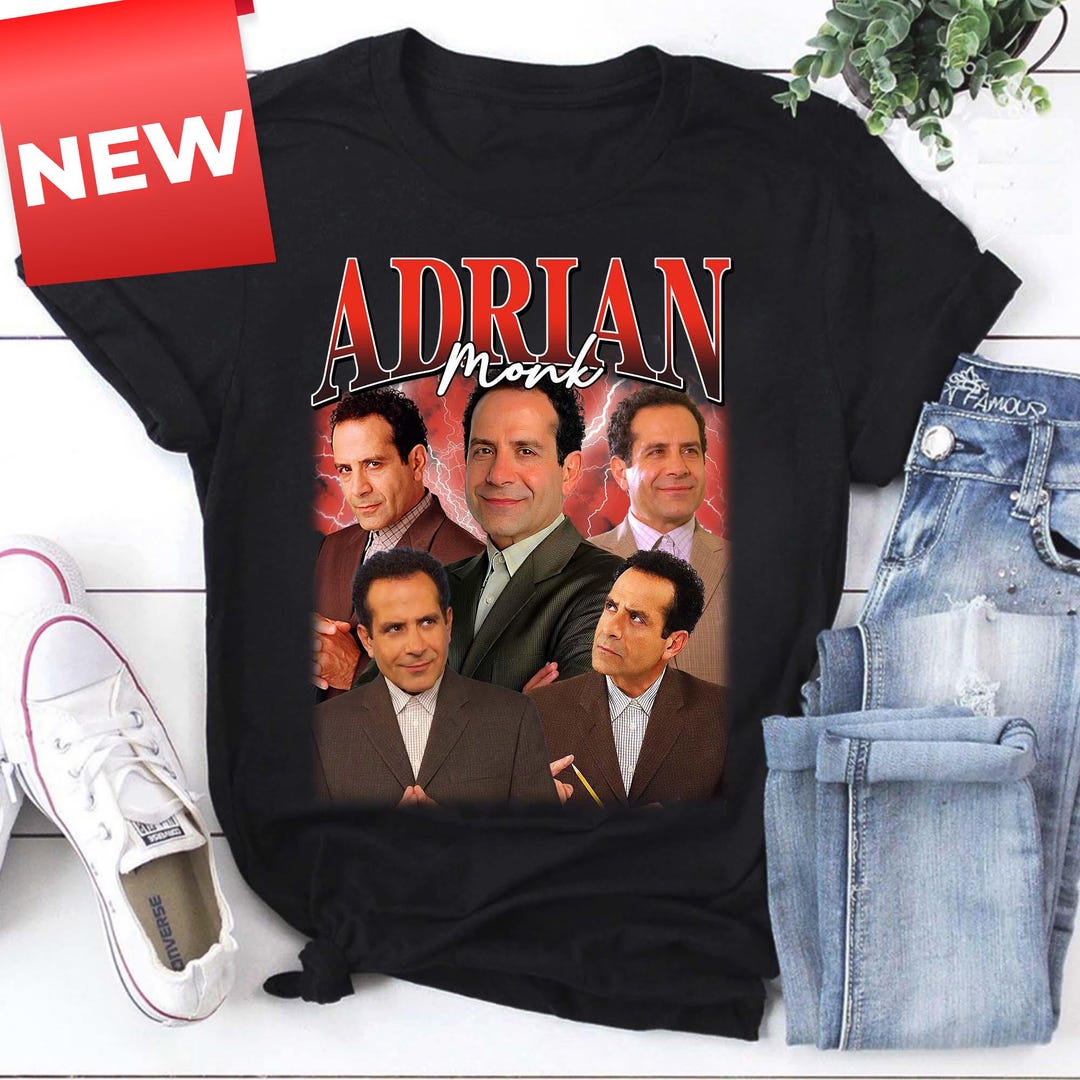 Adrian Monk Vintage Bootleg Mockup Sublimation PNG Print-ready Design ...