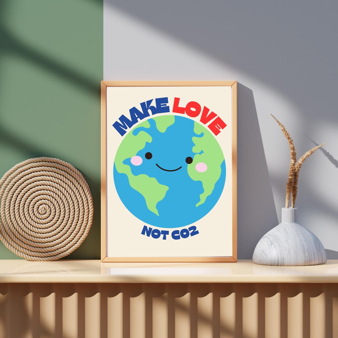 Climate Change Poster / Cute Wall Decor / High-resolution Art Printable ...