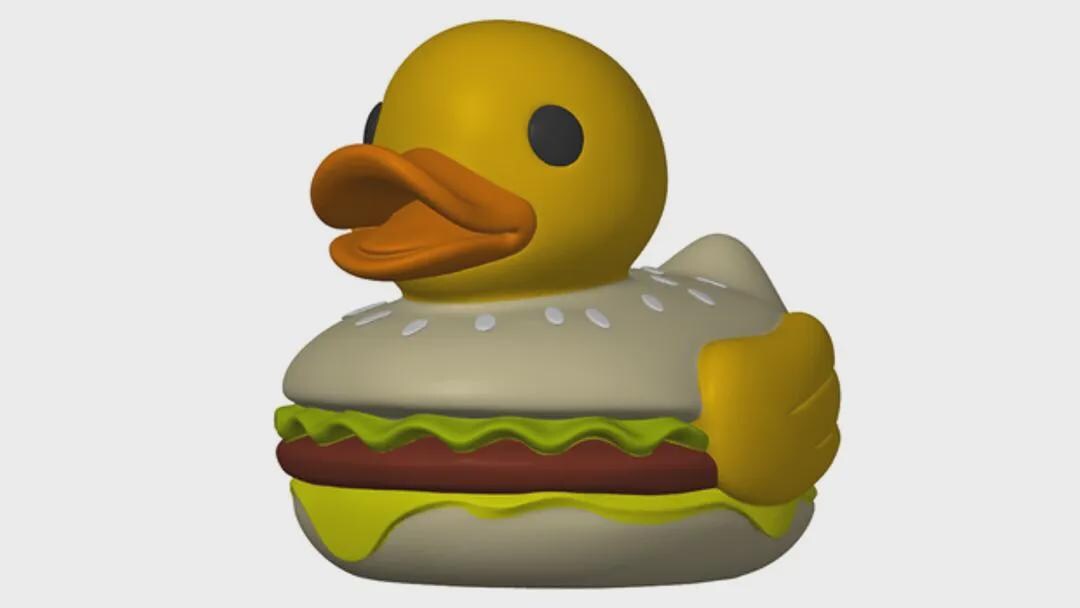Hamburger Duck: for Cruises and Ducking Gifts, Quirky Animal Decor - Etsy