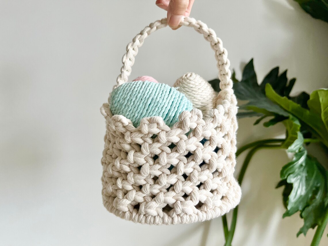 PATTERN: Macrame Basket - Etsy