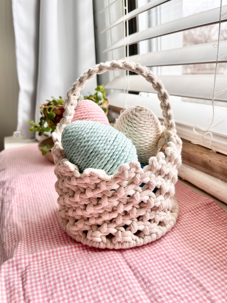 PATTERN: Macrame Basket - Etsy