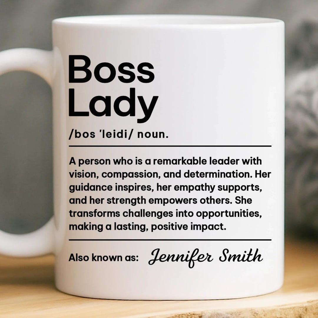 Custom Boss Lady Definition Mug, Personalized Gift - Etsy