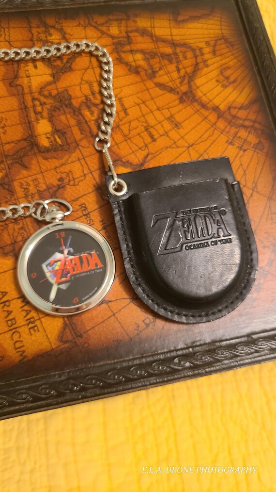 1990's Zelda Ocarina of Time Pocket Watch - Gem