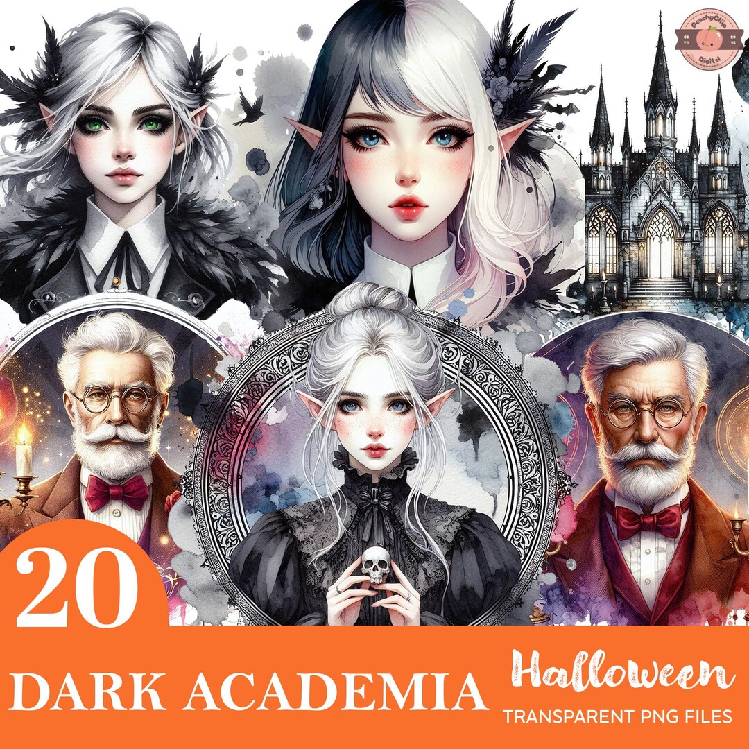 20 PNG Magic Goth Clipart Bundle, Halloween Png, Mystical Fantasy ...