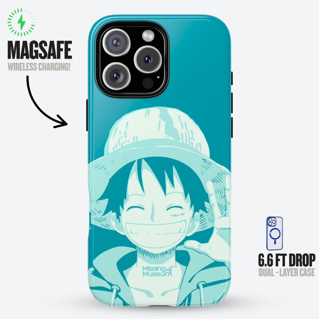 One Piece Luffy Art Phone Case Anime Art for iPhone 17 16 15 14 13 Pro ...