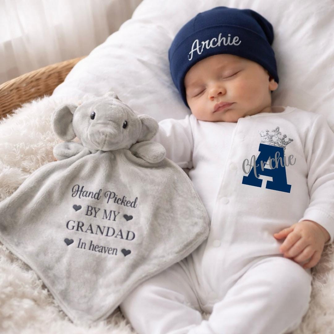 Newborn Baby Boy Homecoming Outfitsa FULL SET is Choose Sleepsuit or ...
