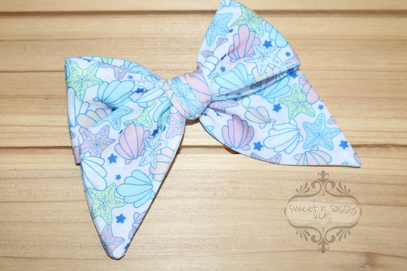 SWIM Bow 3.5 Wide Seashells or Mermaid Scales Pool - Etsy