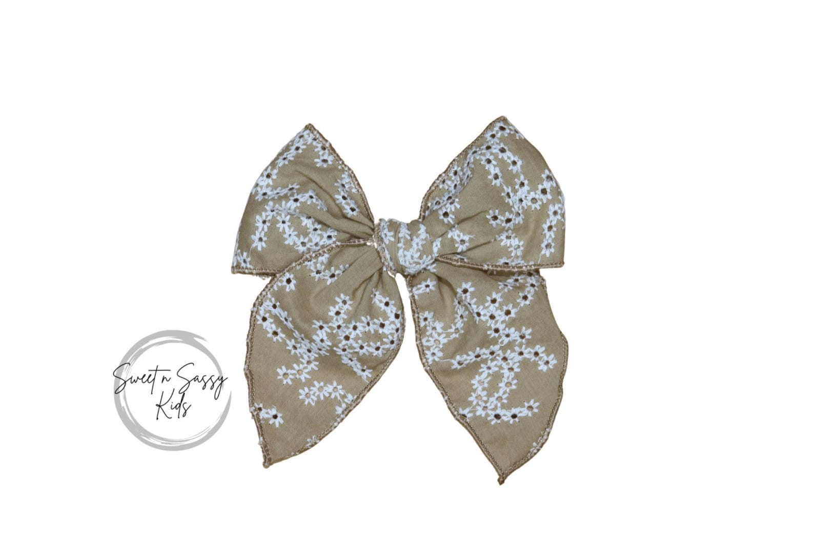 Eyelet Fable Bow, 5 Inch Wide, Fall Hair Bow, Wedding Bow, Girls Hair ...