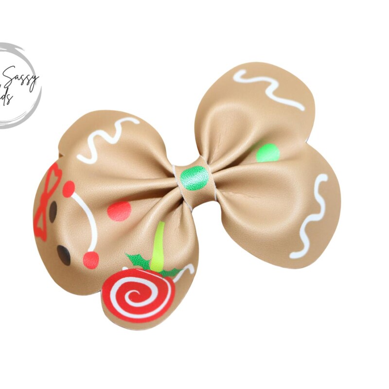 Gingerbread Hair Bow - Etsy