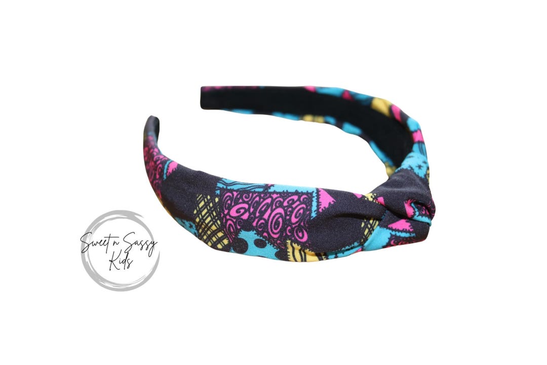 Sally Patches Inspired Headband, Top Knot Headband, Hard Headband, Hair ...