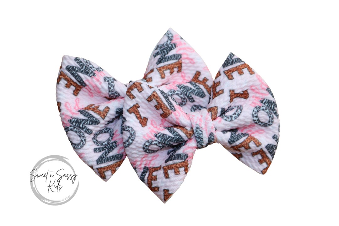 Wild One Pigtail Set, 3.5 Inch Bow, Hair Clip, Pigtail Bow Set, Toddler ...