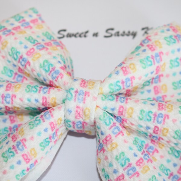 Big Sister Hair Bow - Etsy