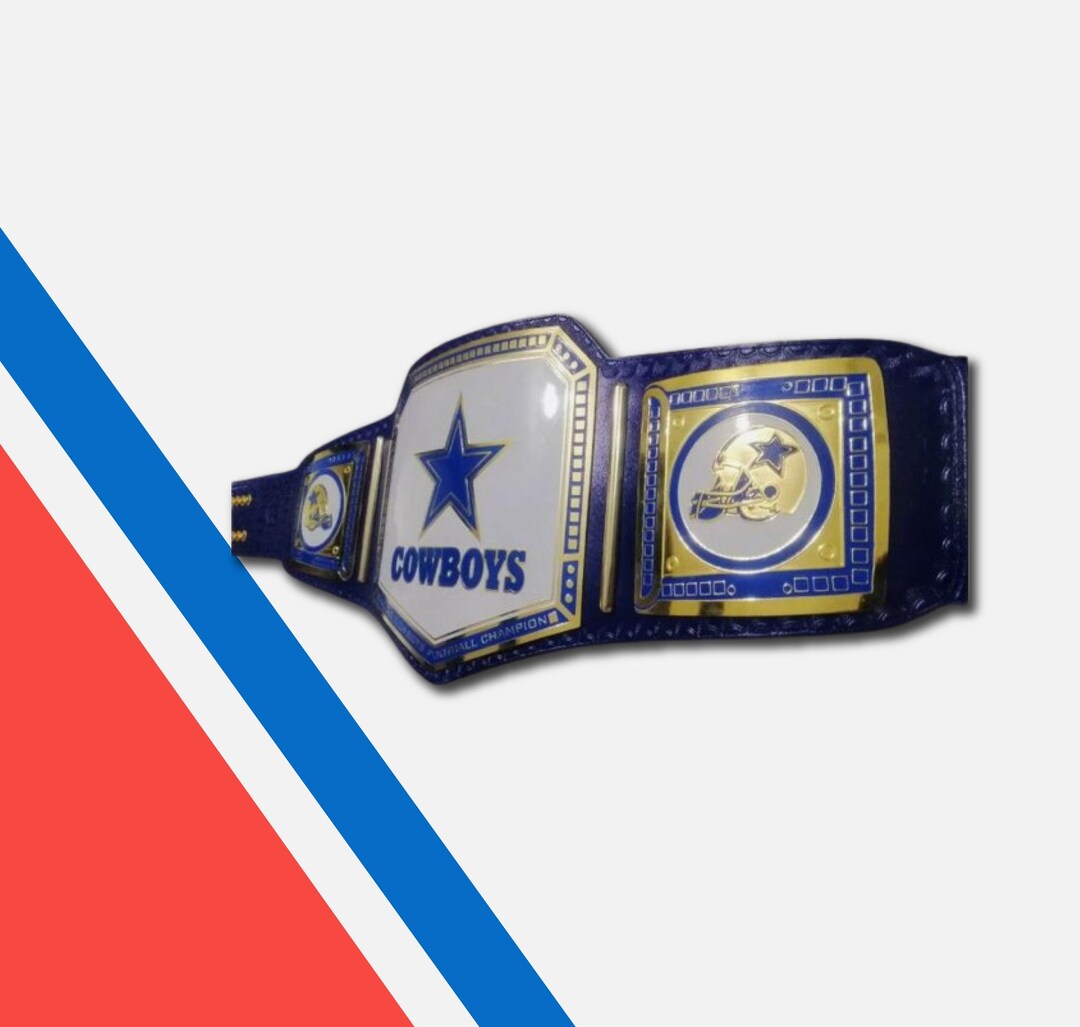Dallas Cowboys Heavyweight Championship Leather Belt Size 2mm Brass - Etsy